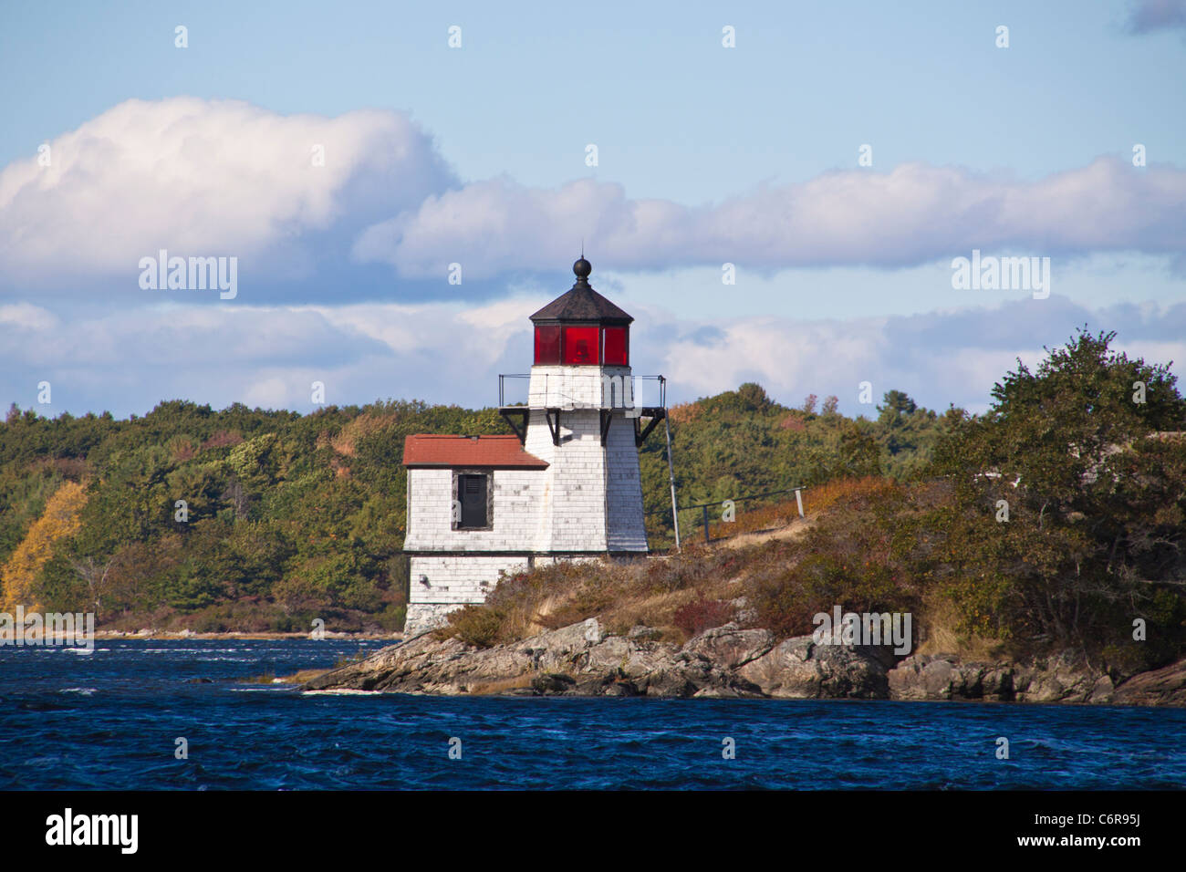 "Squirrel Point" Lighthouse, located on the southwest tip of Arrowsic ...