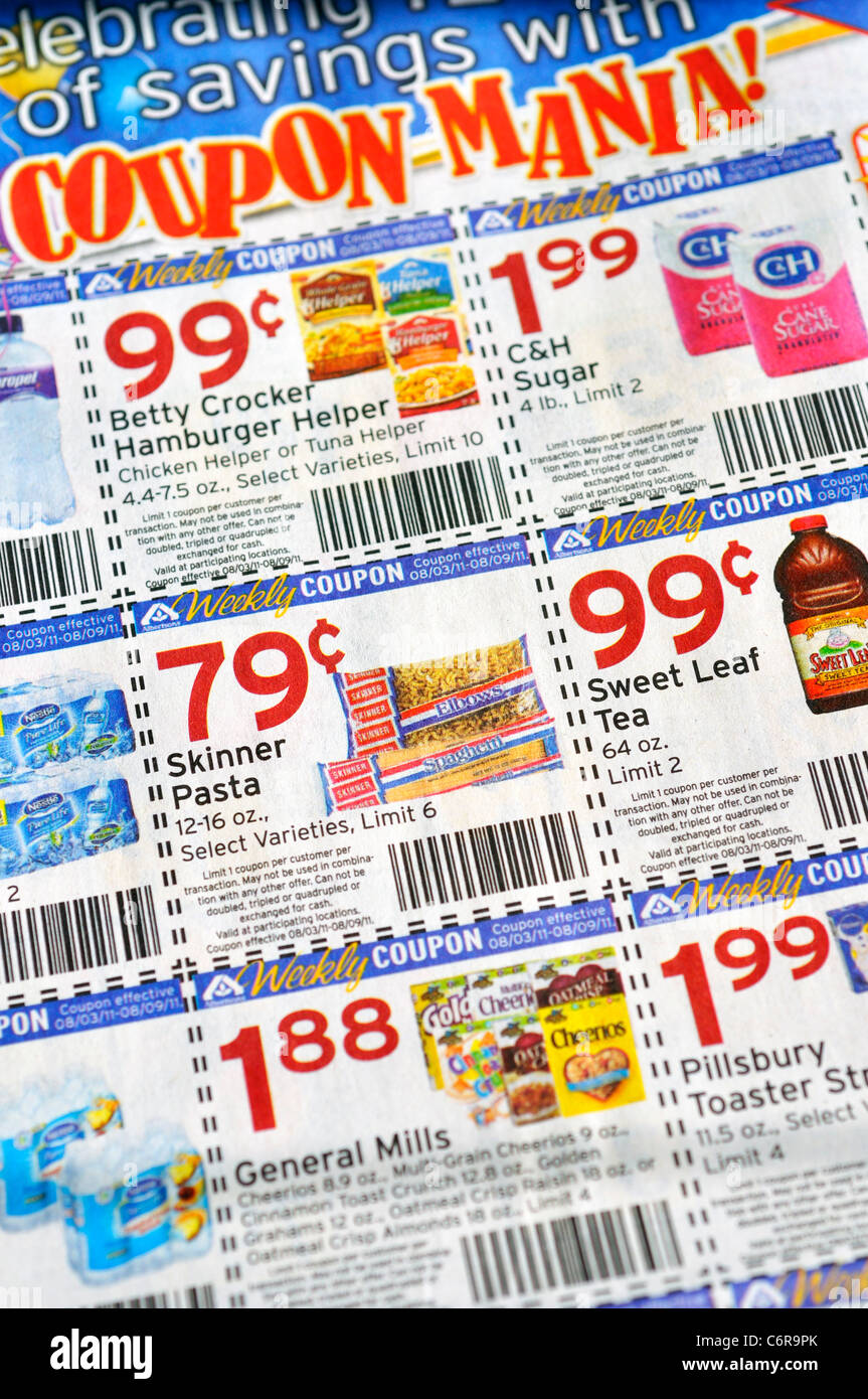 Grocery store flyer Stock Photo - Alamy