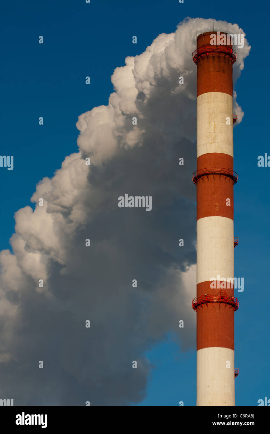 Smokestack Pollution in the air Stock Photo - Alamy