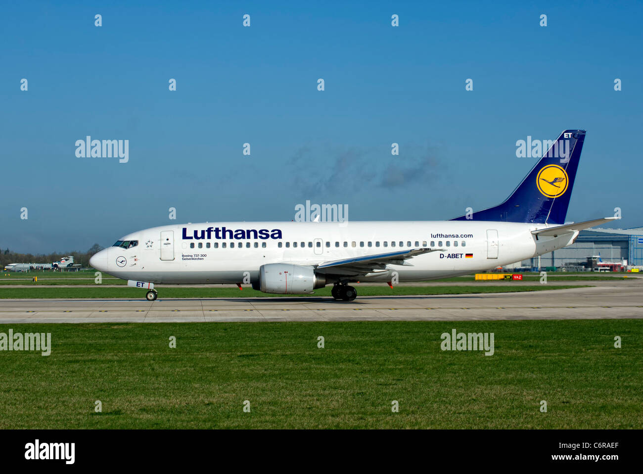 a-boeing-737-300-operated-by-lufthansa-prepares-for-take-off-from