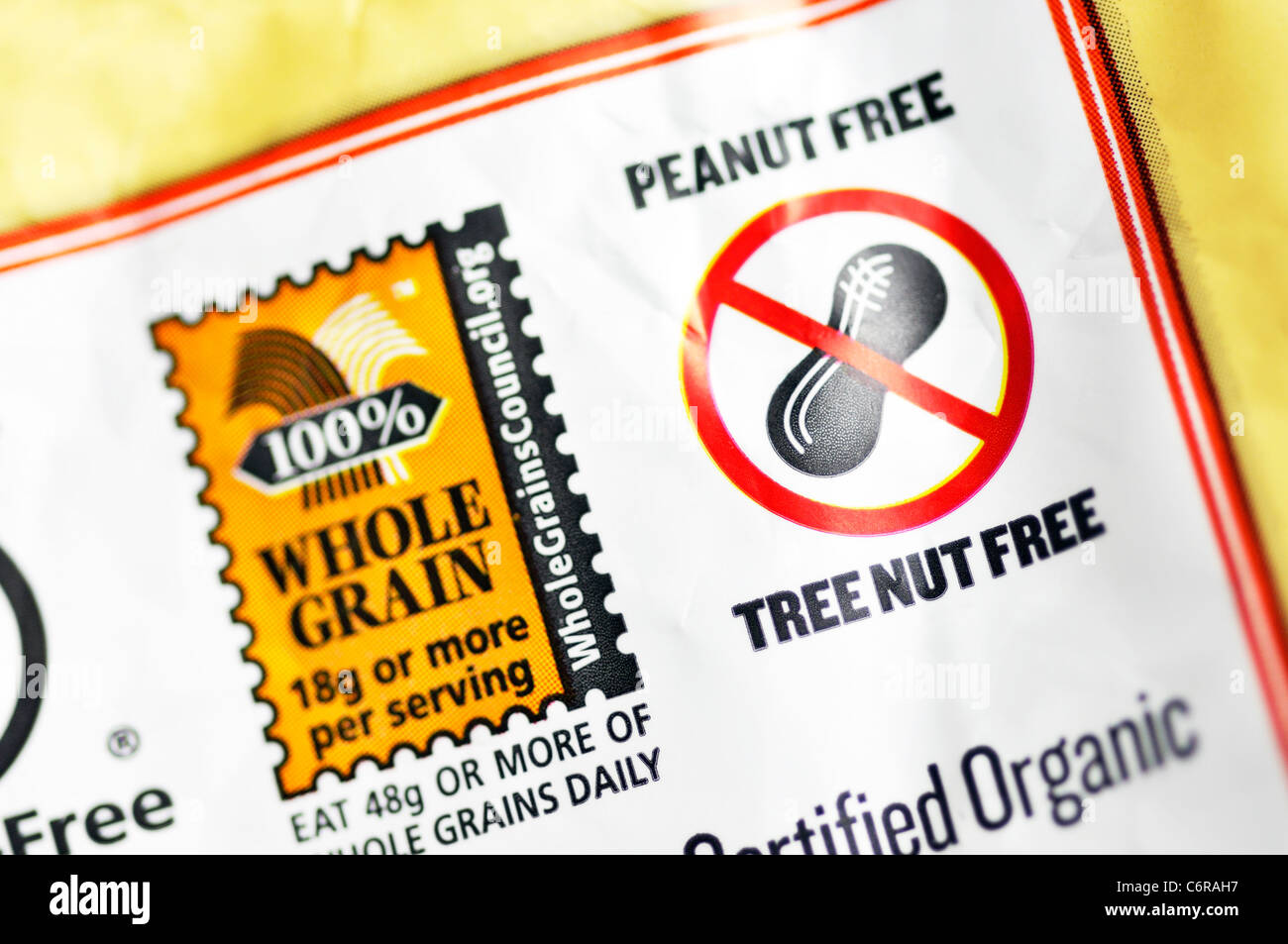 Nut allergy sign hi-res stock photography and images - Alamy