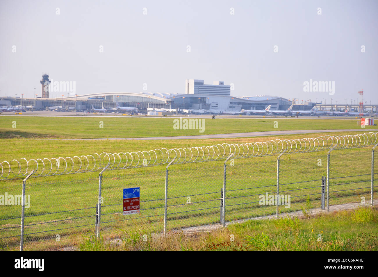 Dallas Fort Worth International Airport, Texas, USA - "No trespassing ...