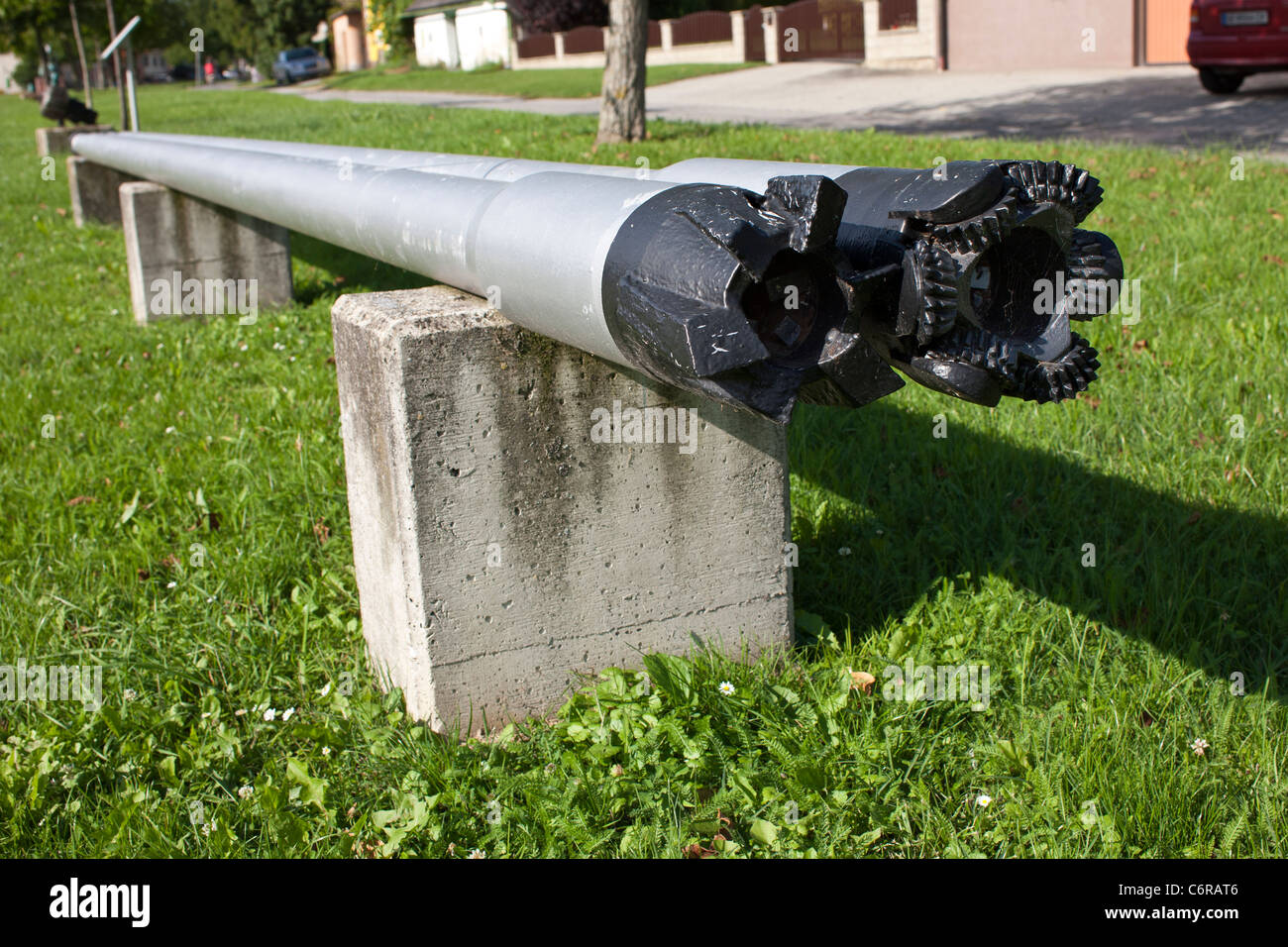 Rotary drilling pipes Stock Photo - Alamy