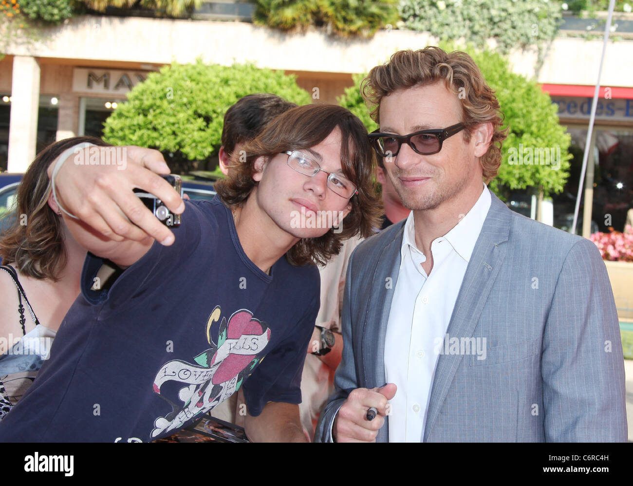 Simon Baker arriving for the 50th anniversary of the Monte Carlo TV ...