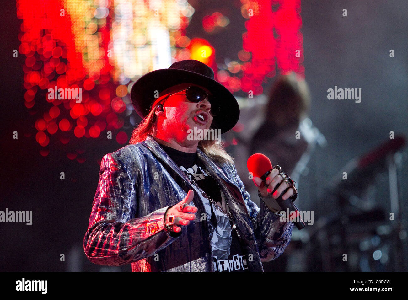 Axl Rose Guns N' Roses performing at the Olympiysky Moscow, Russia - 08 ...