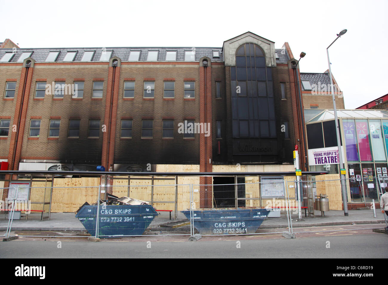 Aftermath of the Woolwich Riots 2011 Stock Photo - Alamy