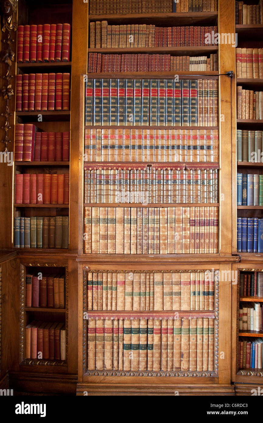 Bookshelves in The Double Library Highclere Castle, Newbury, Berkshire ...