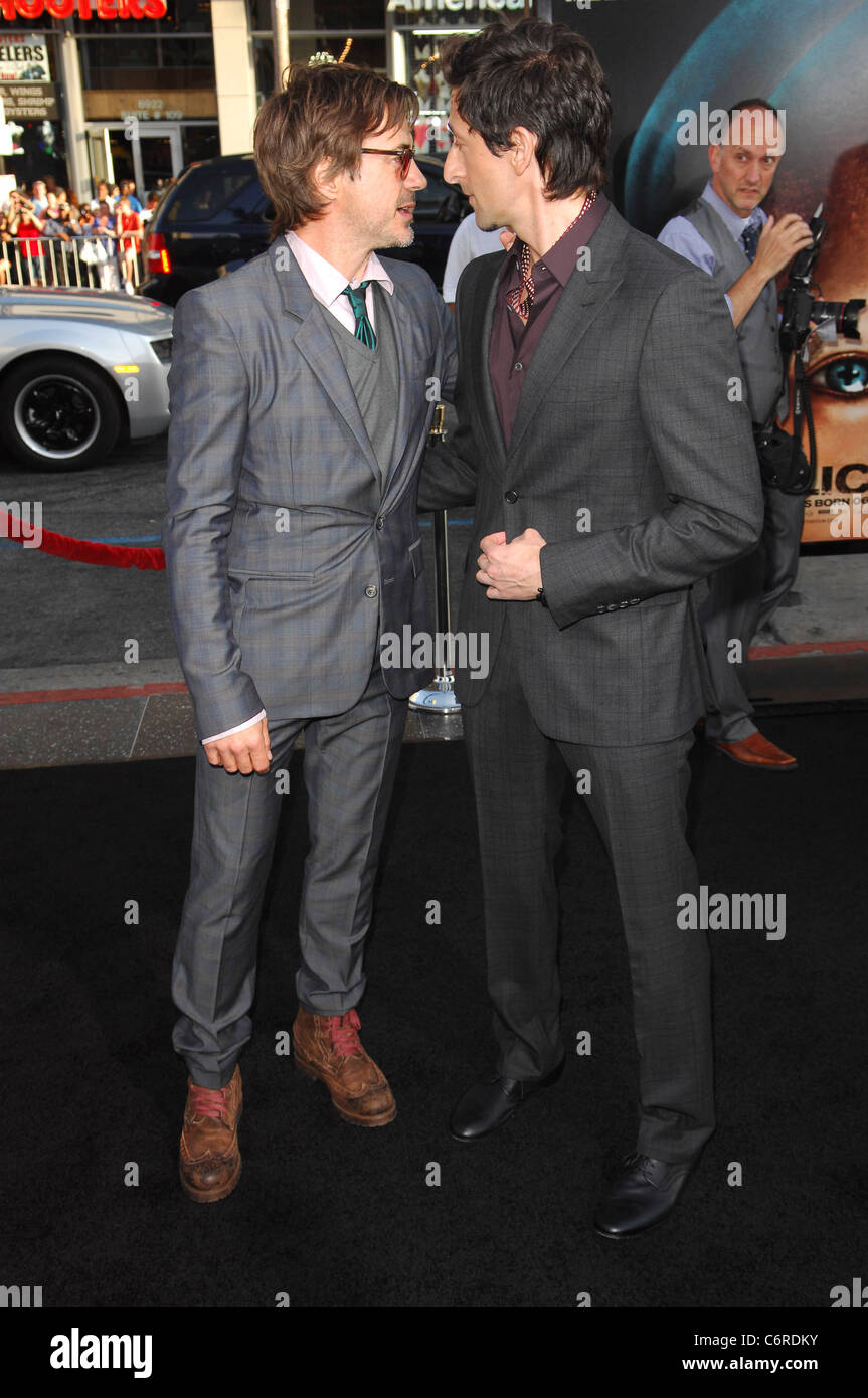Adrien Brody and Robert Downey Jr. Los Angeles Premiere of Warner Bros ...