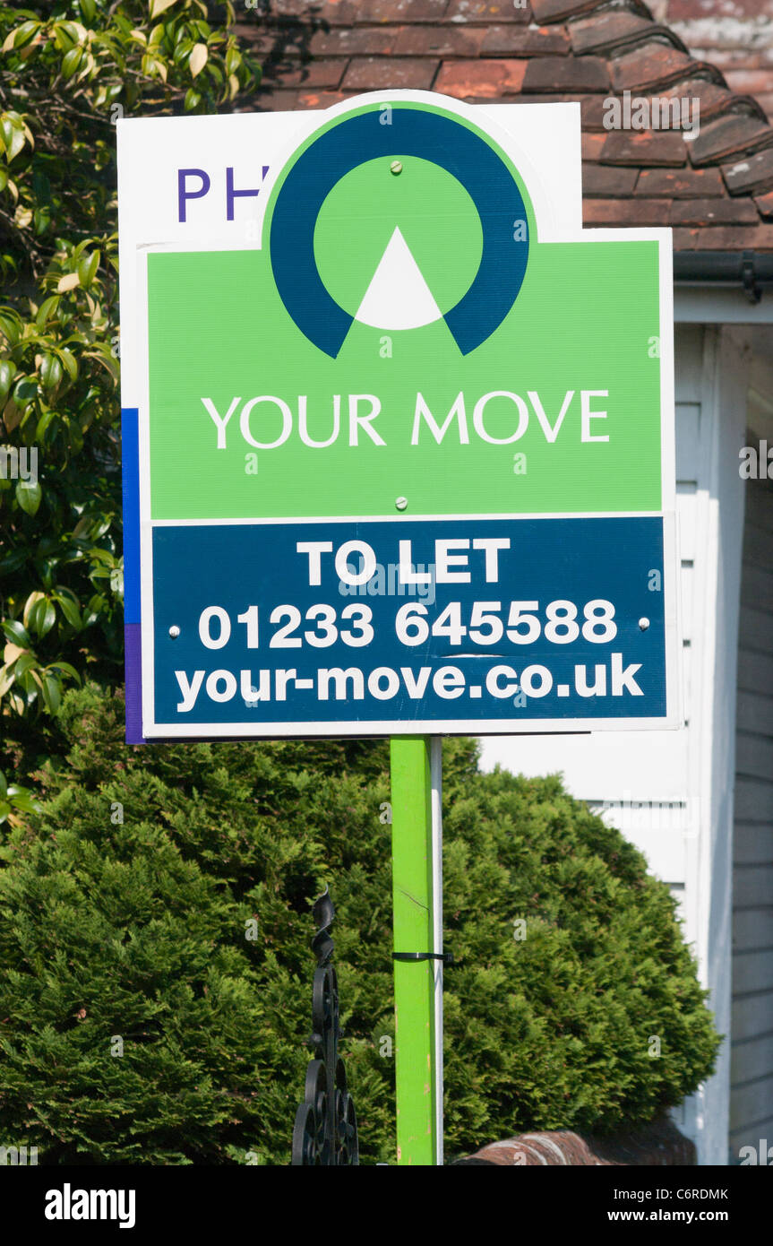 To let sign uk hi-res stock photography and images - Alamy