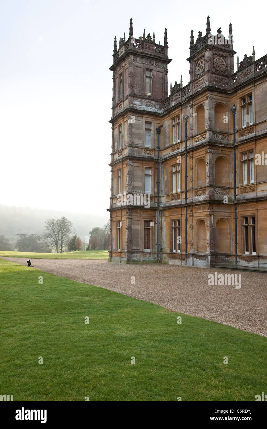 Exterior of Highclere Castle, Newbury, Berkshire, England, UK. Photo ...