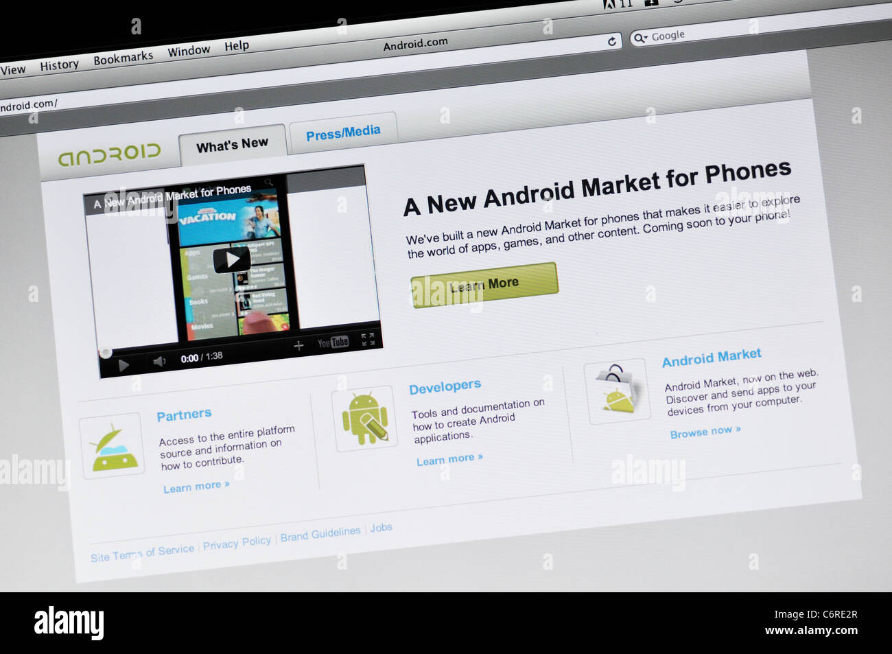 Android phones website Stock Photo - Alamy