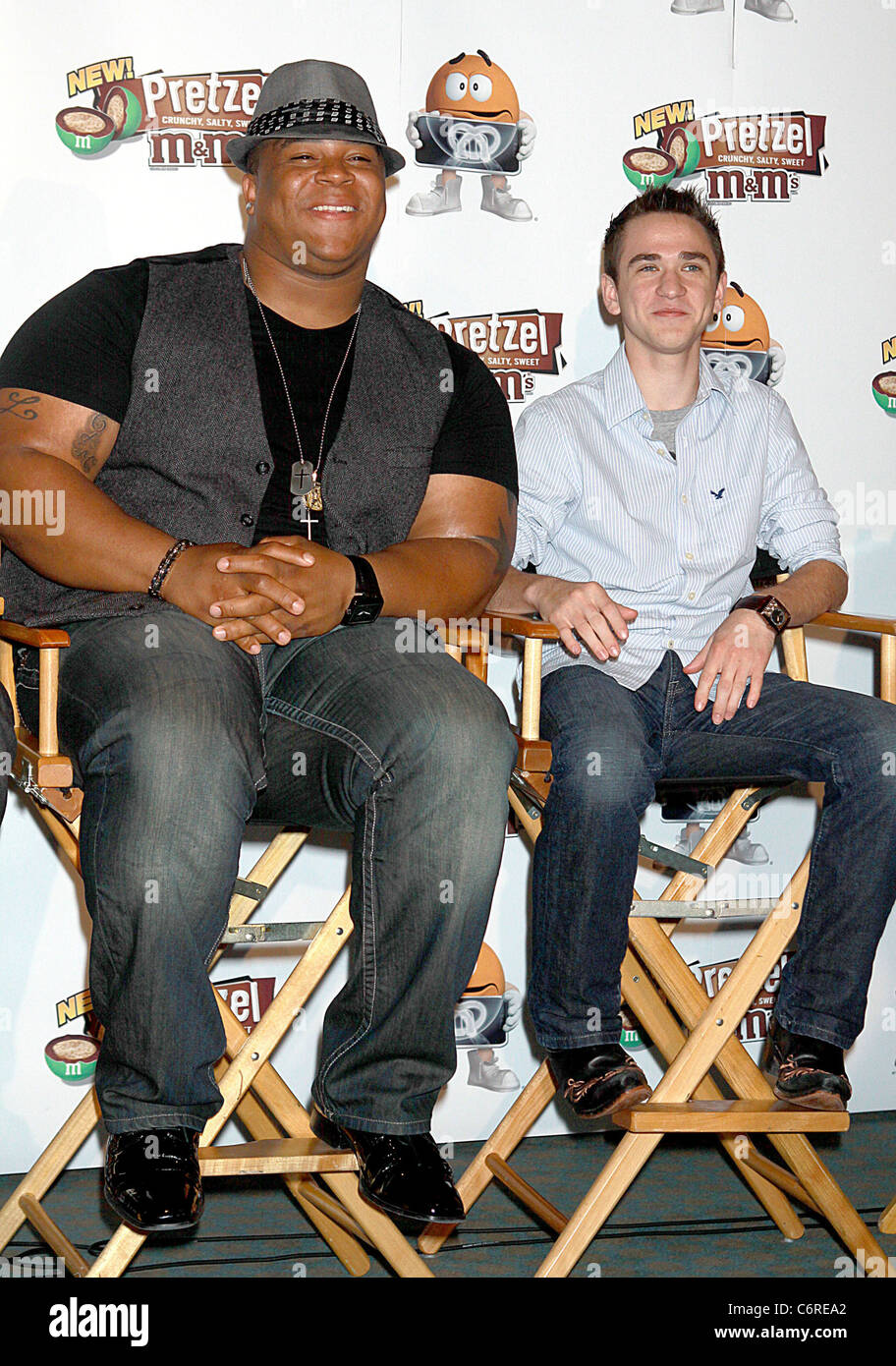 Michael Lynche and Aaron Kelly from American Idol attends a press ...