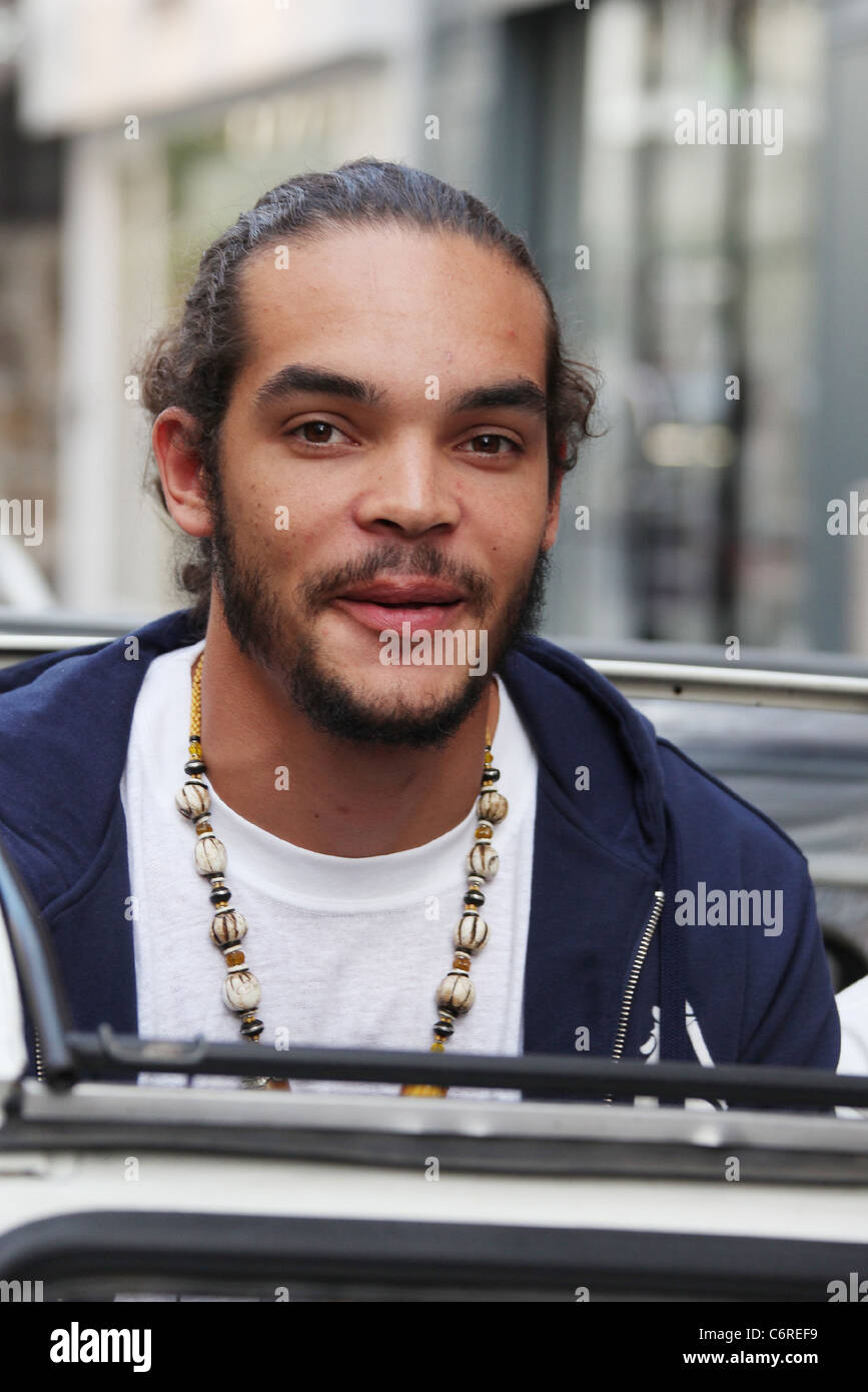 Joakim Noah attends a opening store of 'Coq Sportif' store in Paris ...