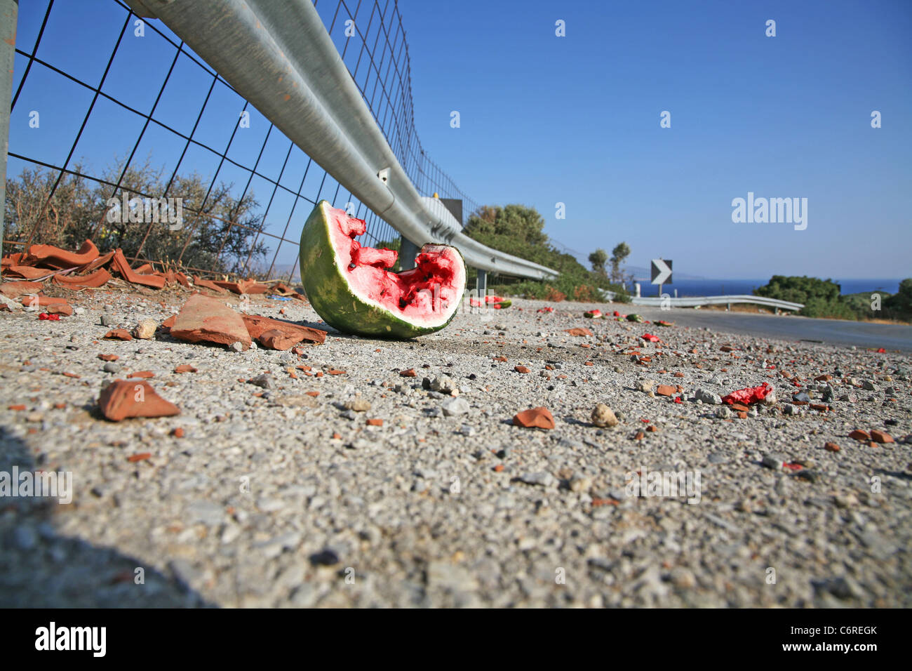 Smashed watermelon hi-res stock photography and images - Alamy