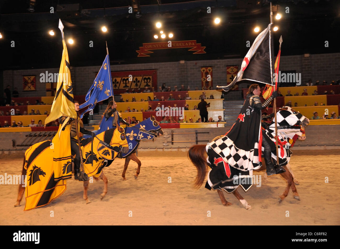 Medieval Times Dinner and Tournament show Stock Photo - Alamy