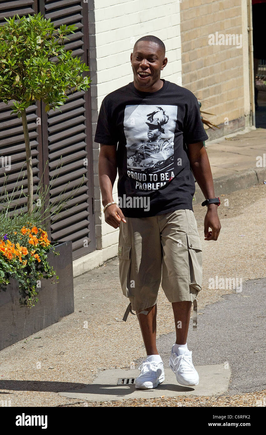 Dizzee Rascal outside the Fountain Studios. Dizzee and actor James ...