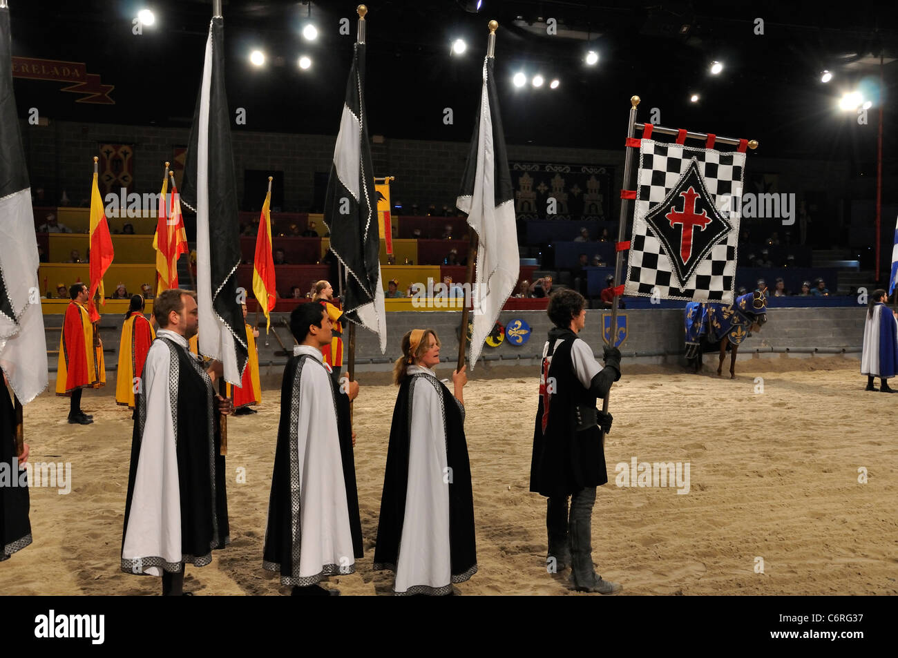 Medieval Times Dinner and Tournament show Stock Photo - Alamy