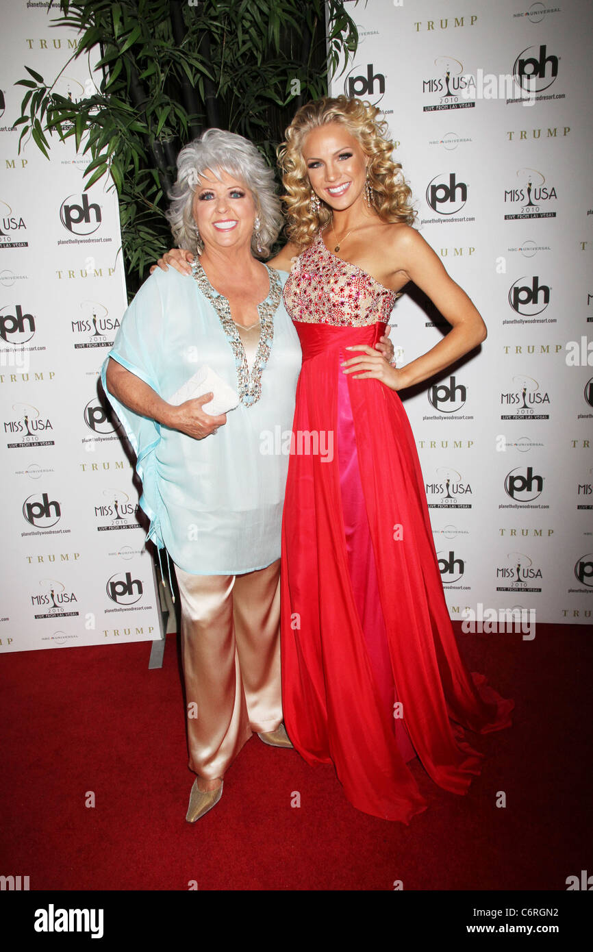 Paula Deen and Kristen Dalton arrives at the Miss USA 2010 pageant at ...