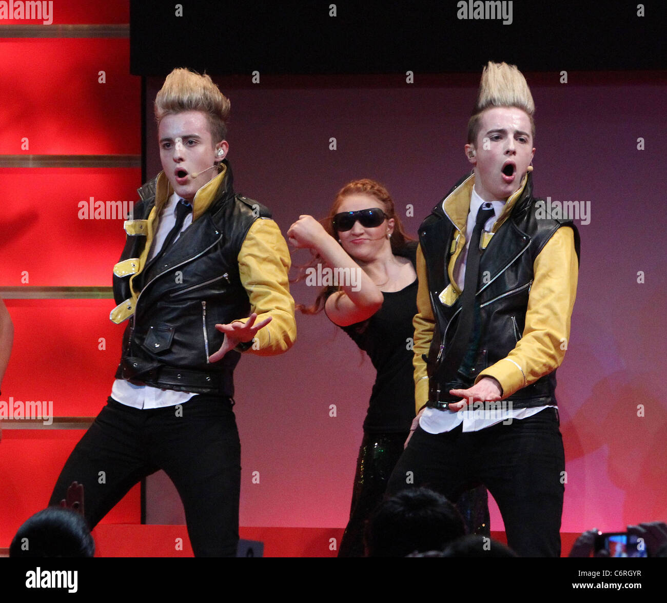 John Grimes, Edward Grimes aka Jedward performing at 'The Walkers TV ...