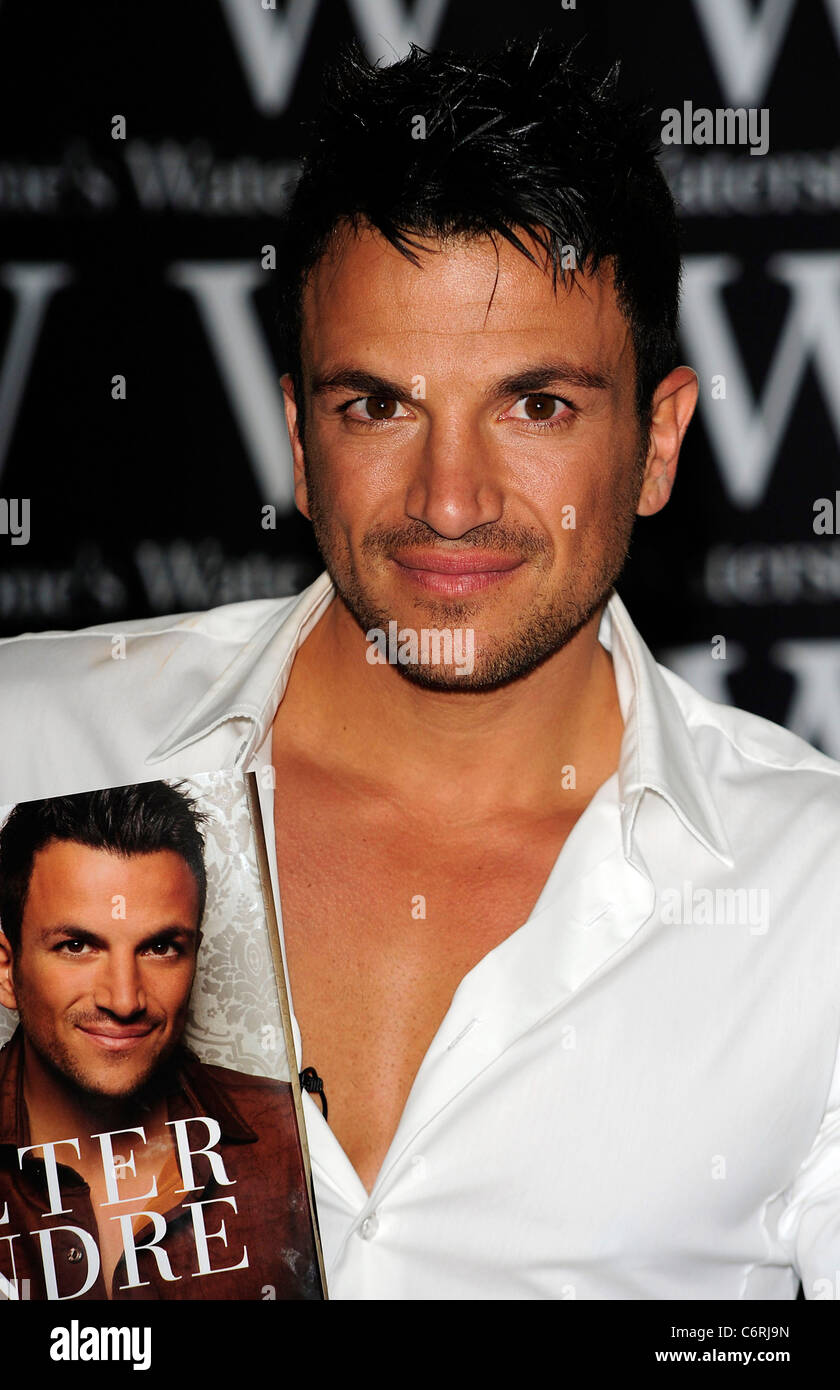 Peter Andre signs copies of his new book 'My World' at Waterstone's ...