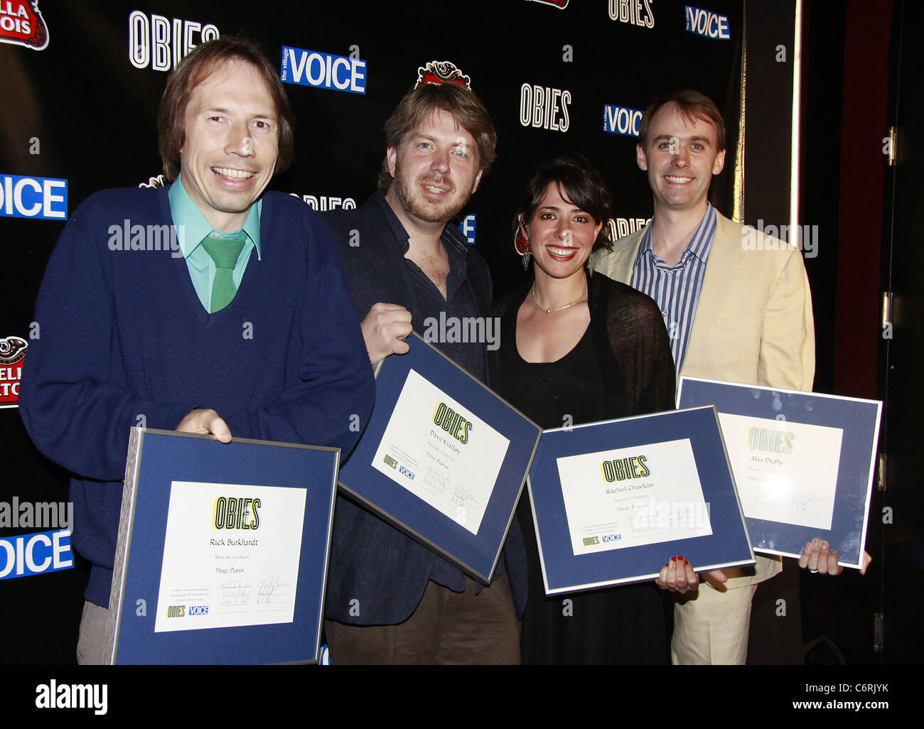 Rachel chavkin alec duffy the 2010 village voice obie hi-res stock ...