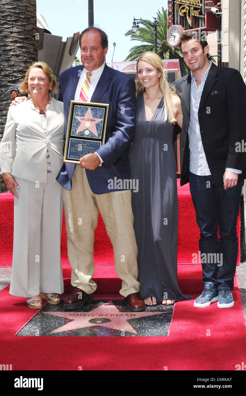 Chris Berman and Family ESPN's Chris Berman honored with a star on the ...