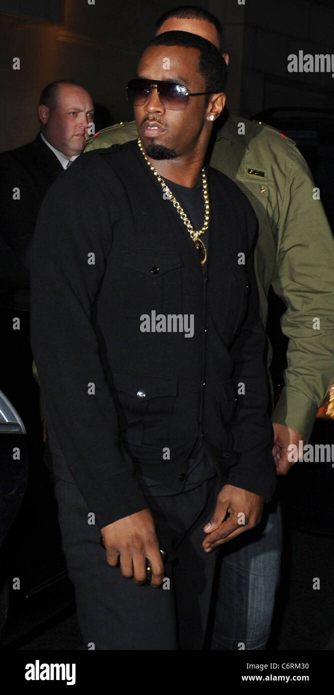 Sean Combs, aka P Diddy, outside Whisky Mist club London, England - 10. ...