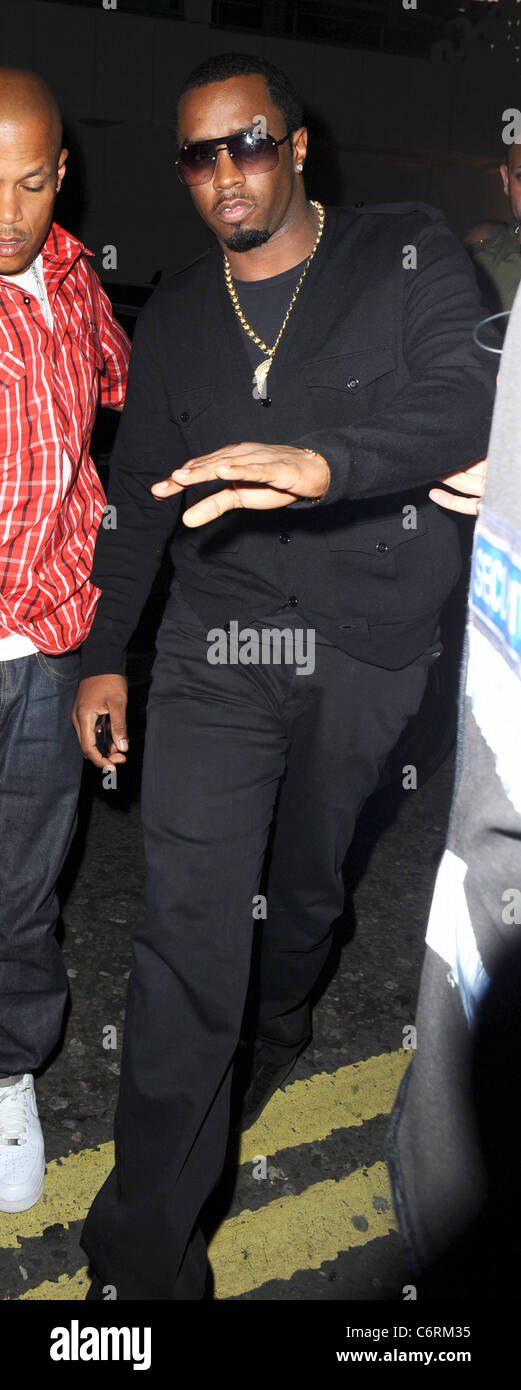 Sean Combs, aka P Diddy, outside Whisky Mist club London, England - 10. ...