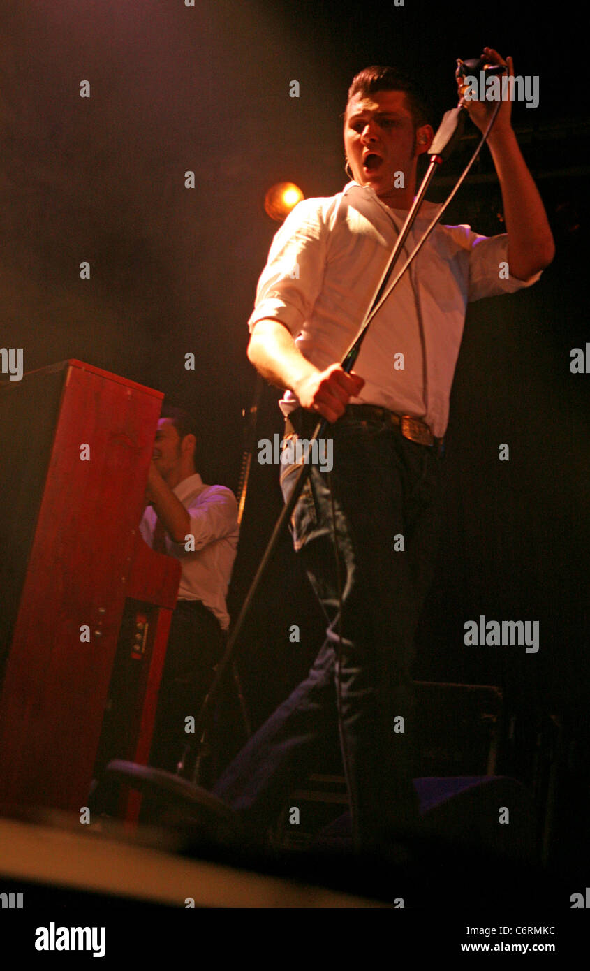 German band The Baseballs performing live on stage at Melkweg Amsterdam ...