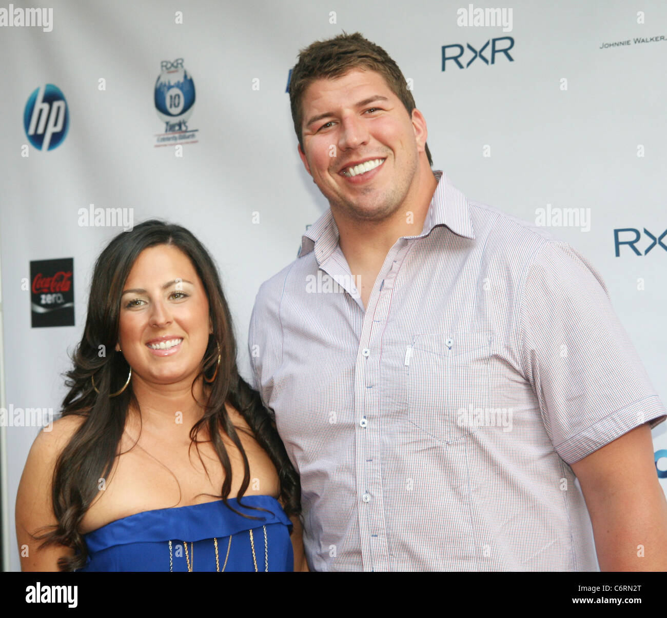 Nicole and NY Giants Dave Diehl NY Giants Justin Tuck and wife Lauran ...