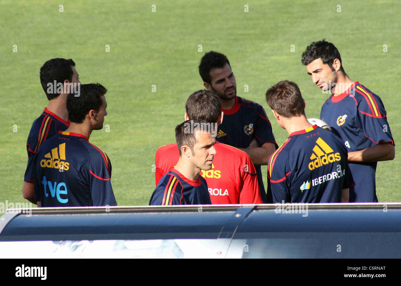 The Spanish football team meet the press at their training ground in ...