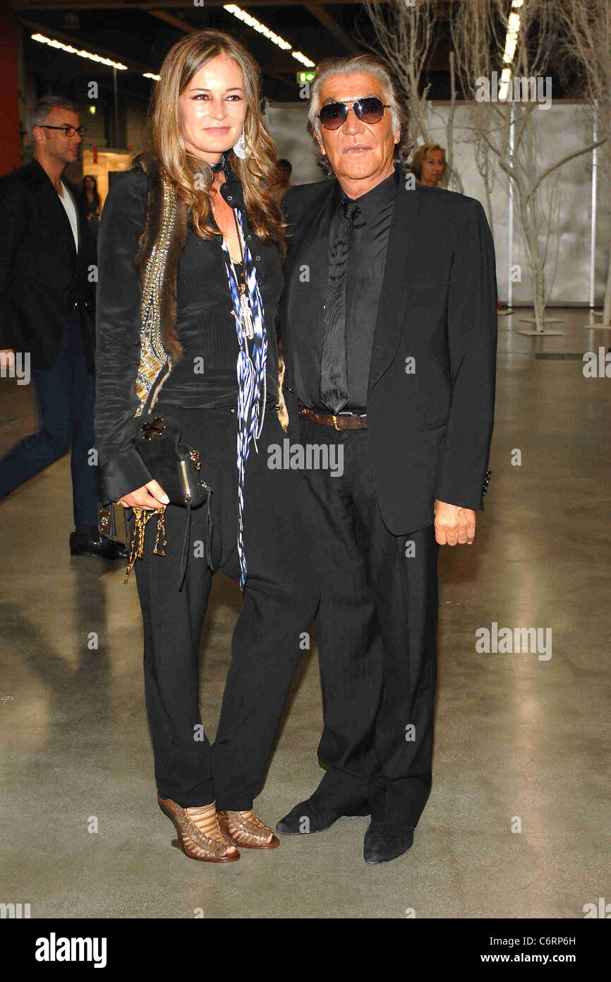 Roberto Cavalli and wife Eva Duringer Convivo 2010 Exhibition Charity ...