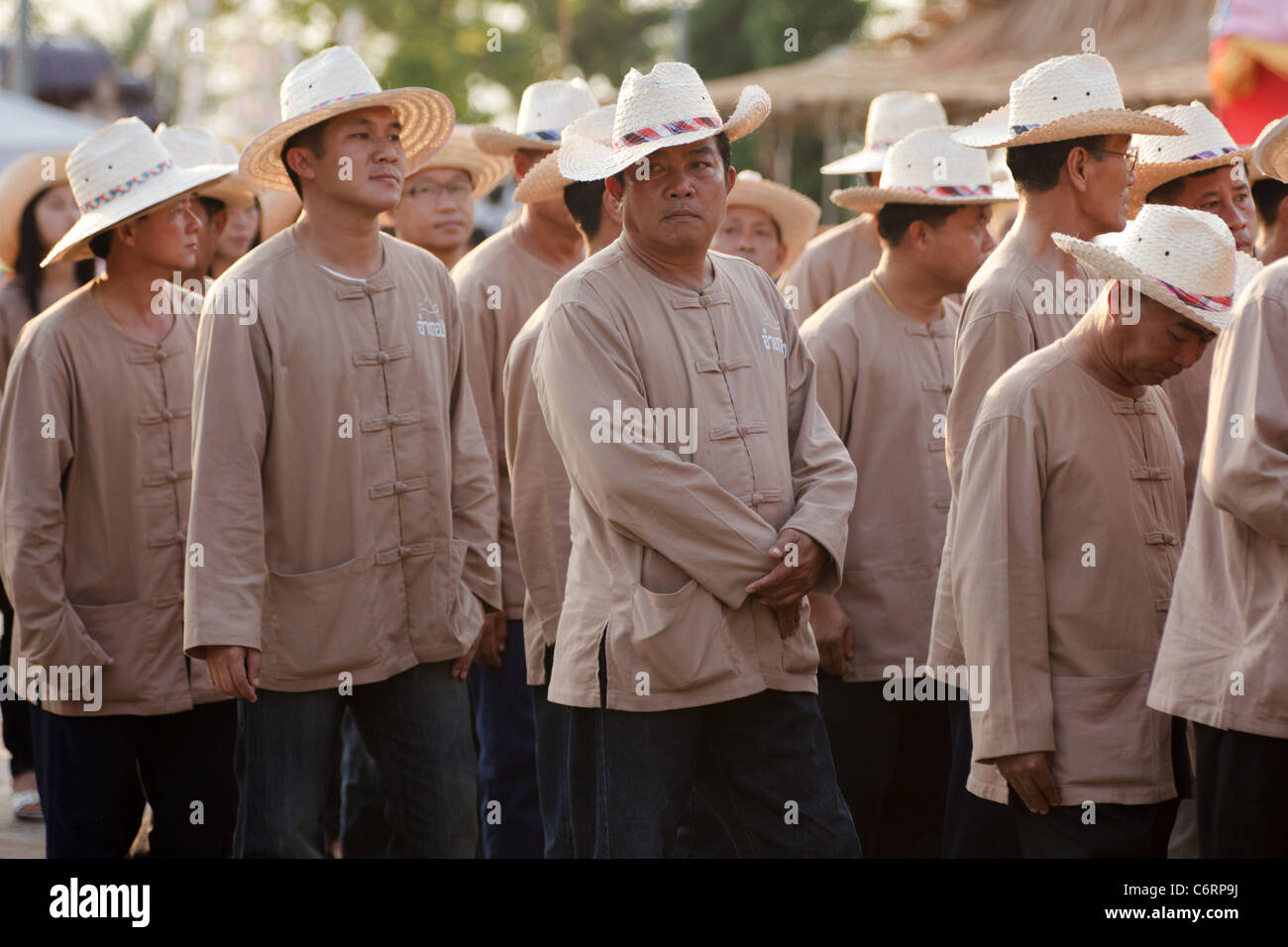 PHAYAO, THAILAND - MARS 05 2011: Thai ethnic people parade during ...