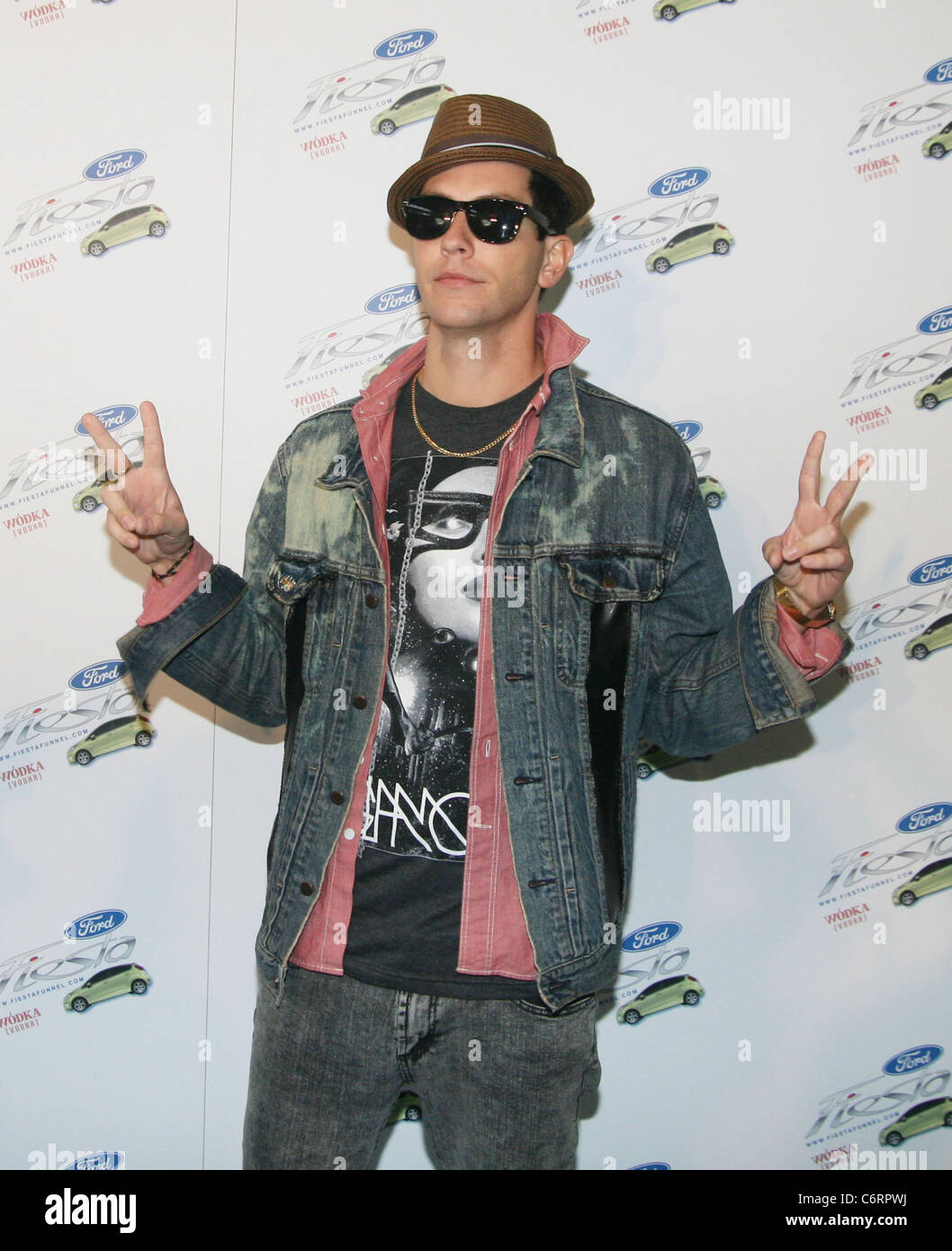 Gabe Saporta of Cobra Starship Launch of the new Ford Fiesta at ...
