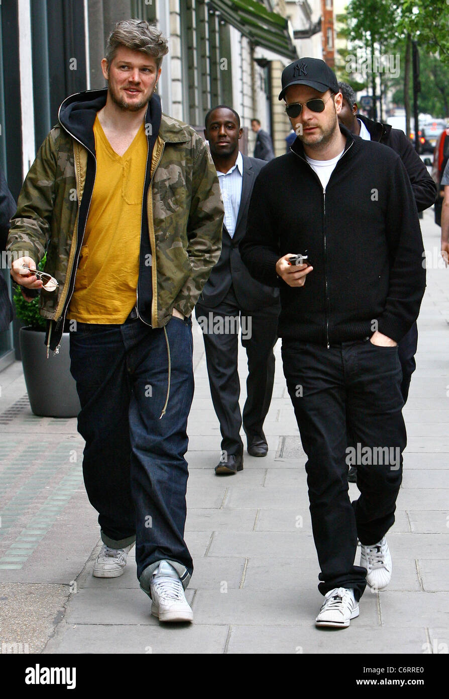 Matthew Vaughn on his way to The Portland Hospital with a friend, where ...