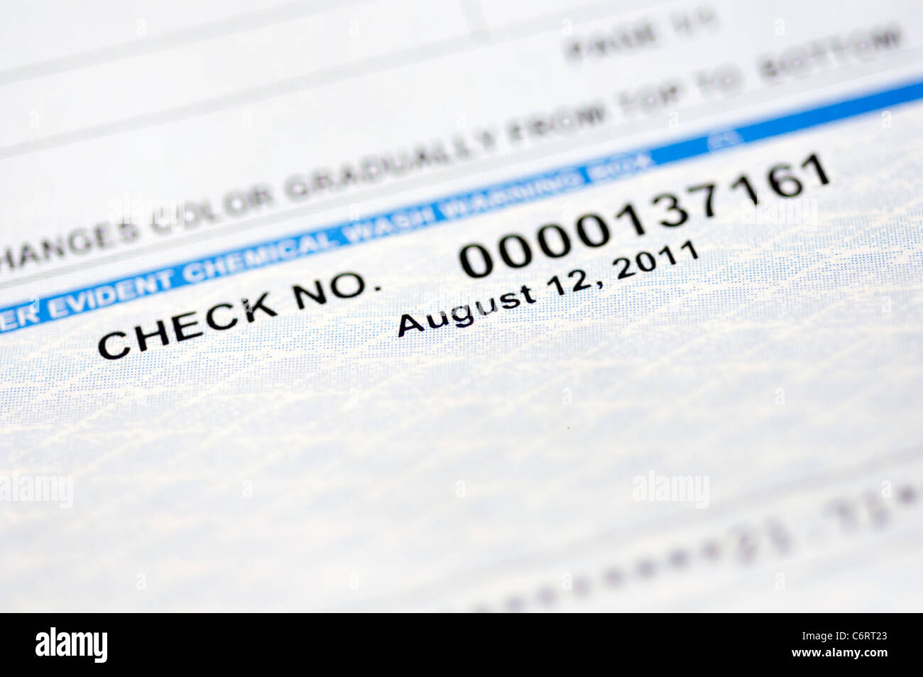 Check cheque checque payment closeup close up hi-res stock photography ...