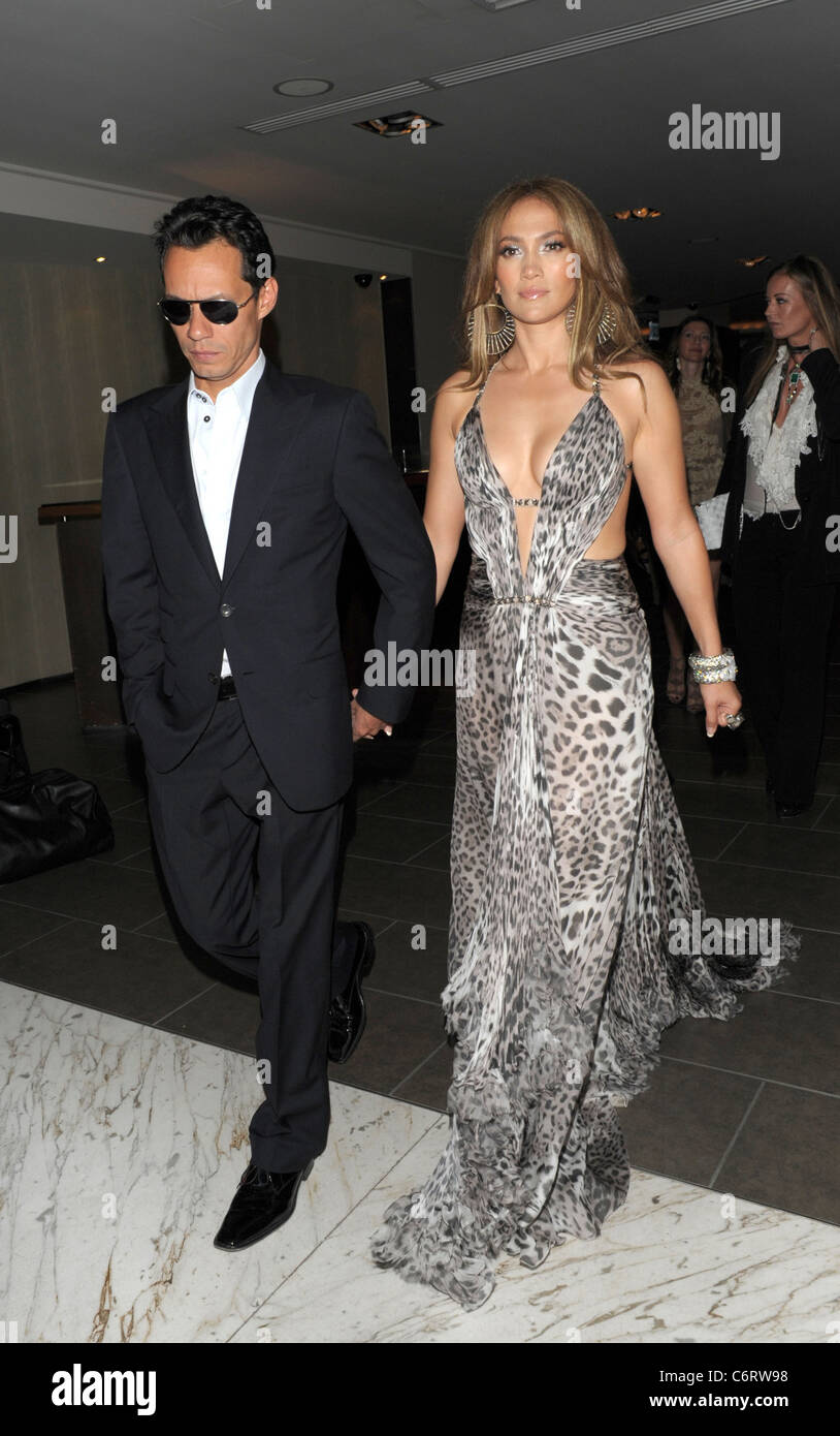 Marc Anthony, Jennifer Lopez Celebrities leaving their hotel and ...