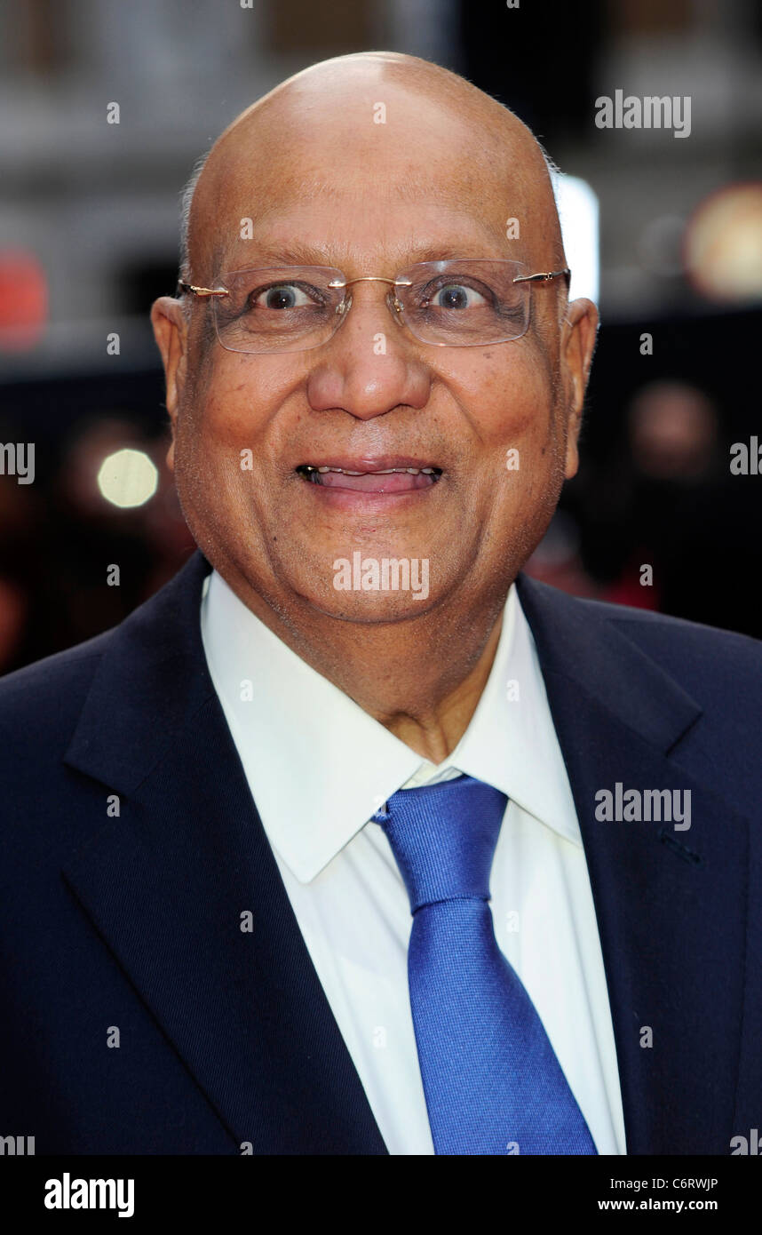 Lord Swraj Paul attending the European Premiere of Bollywood film ...