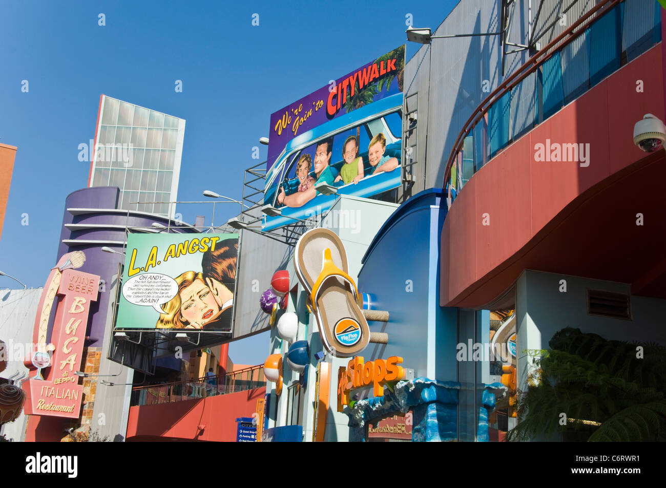 Universal Studios City Walk, Los Angeles, California, USA Stock Photo ...