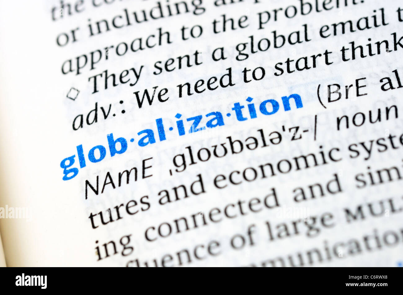 Globalization word hi-res stock photography and images - Alamy