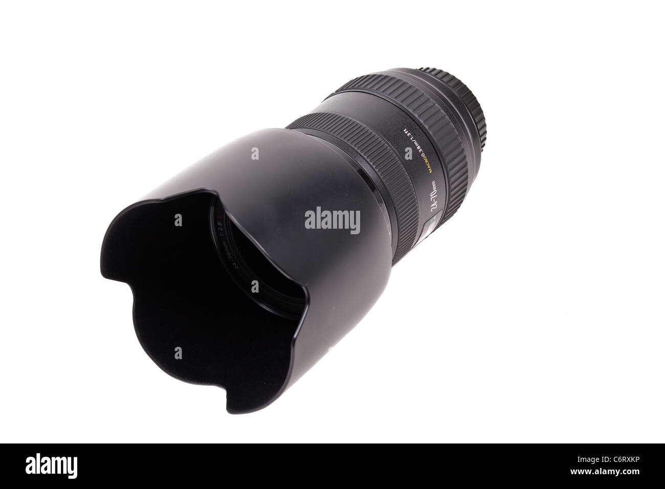 Professional zoom objective isolated on white background Stock Photo ...