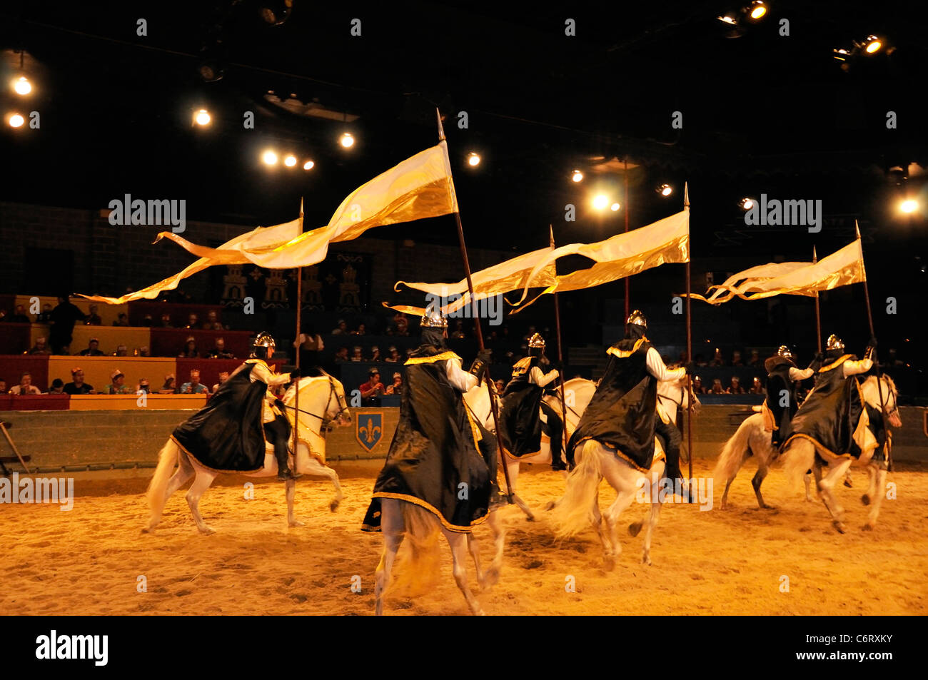 Medieval Times Dinner and Tournament show Stock Photo - Alamy
