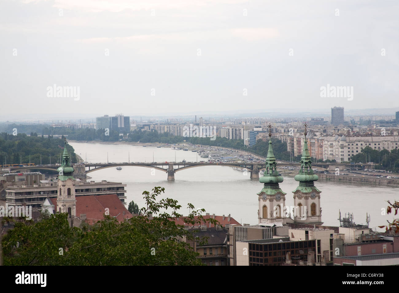 View from Castle Hill of River Danube, Budapest Stock Photo - Alamy