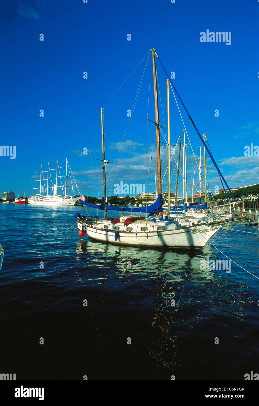papeete, harbour, tahiti, french polynesia Stock Photo - Alamy