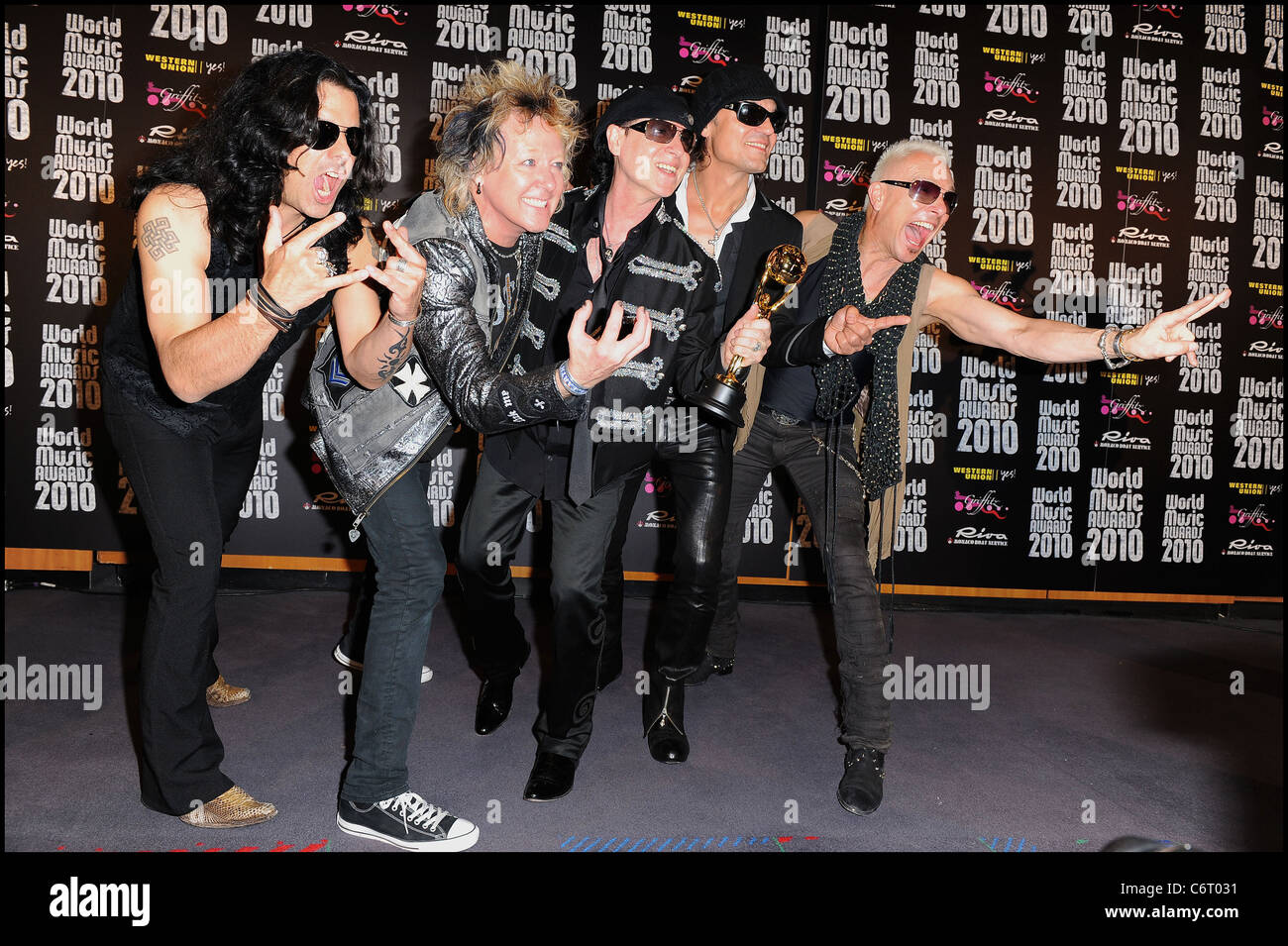 Scorpions 2010 World Music Awards at the Sporting Club - Press Room ...