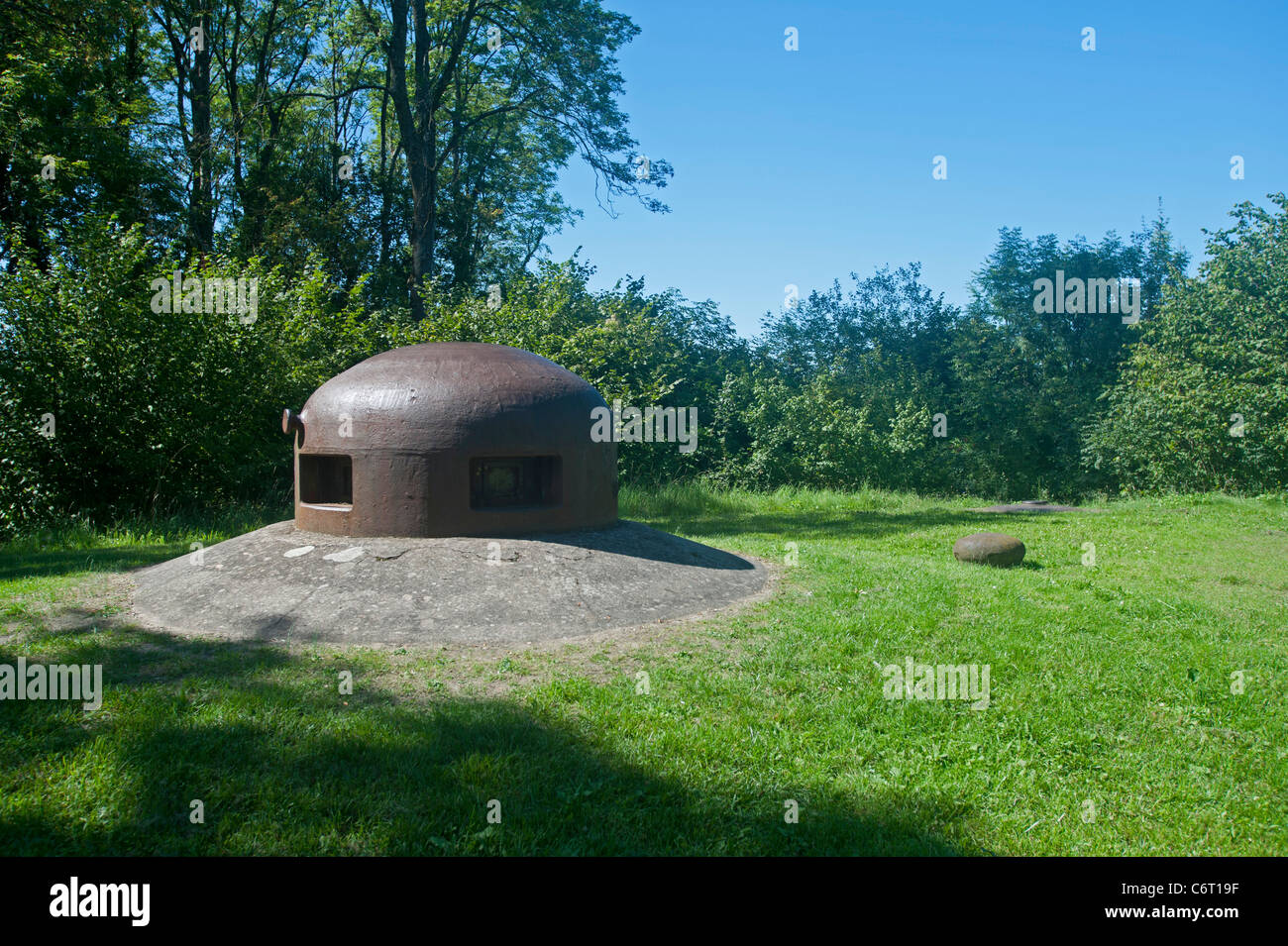 Maginot Line observation and close defence cloche with armoured air ...