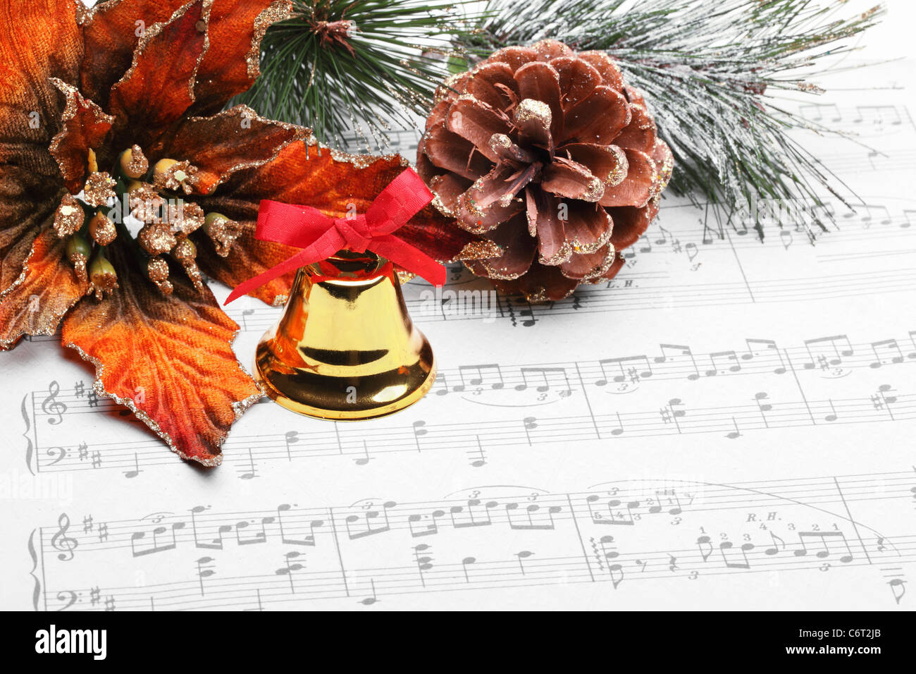 Bell with sheet music hi-res stock photography and images - Alamy