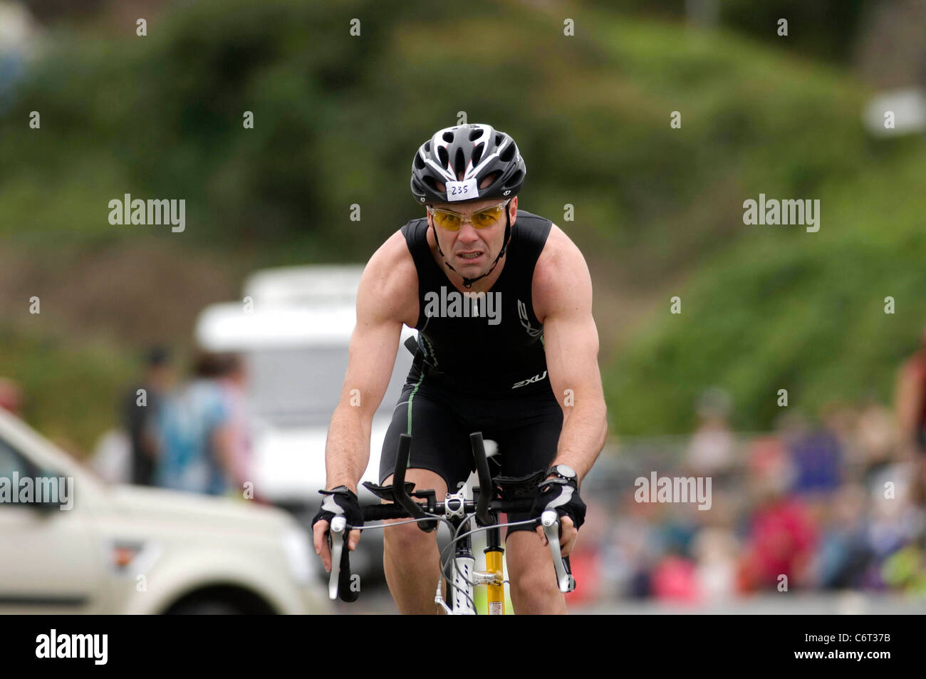 The Pembrokeshire Coast Triathlon at Broad Haven in South West Wales ...