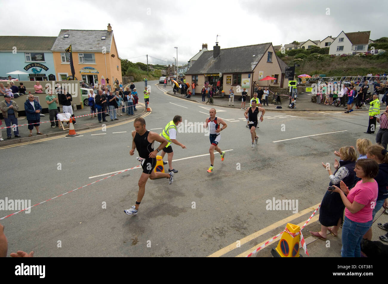 The Pembrokeshire Coast Triathlon at Broad Haven in South West Wales ...