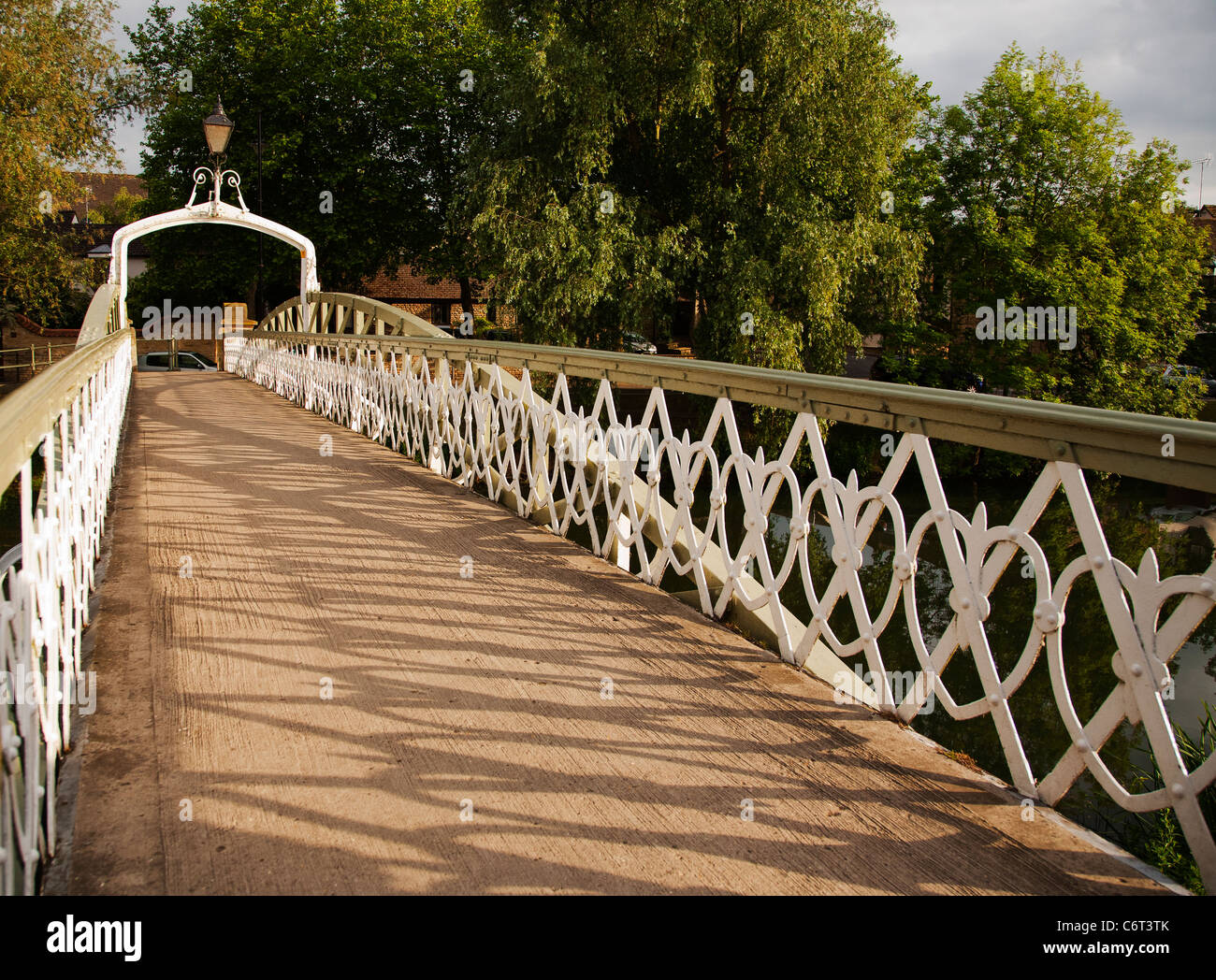 View across Albert Bridge Stamford Lincolnshire Stock Photo - Alamy